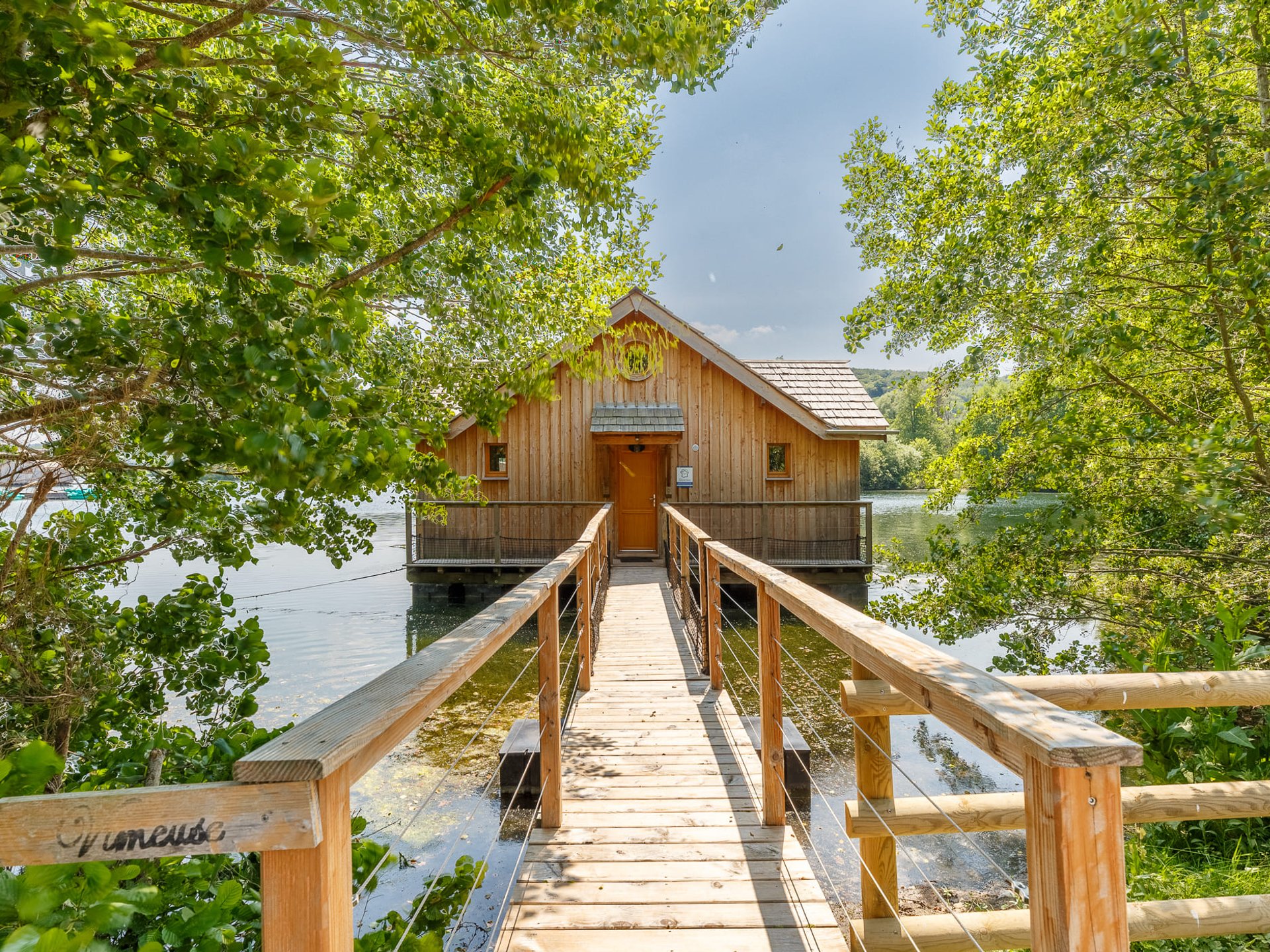 Cabane Sur L'eau Avec Bain Nordique - Baie de Somme