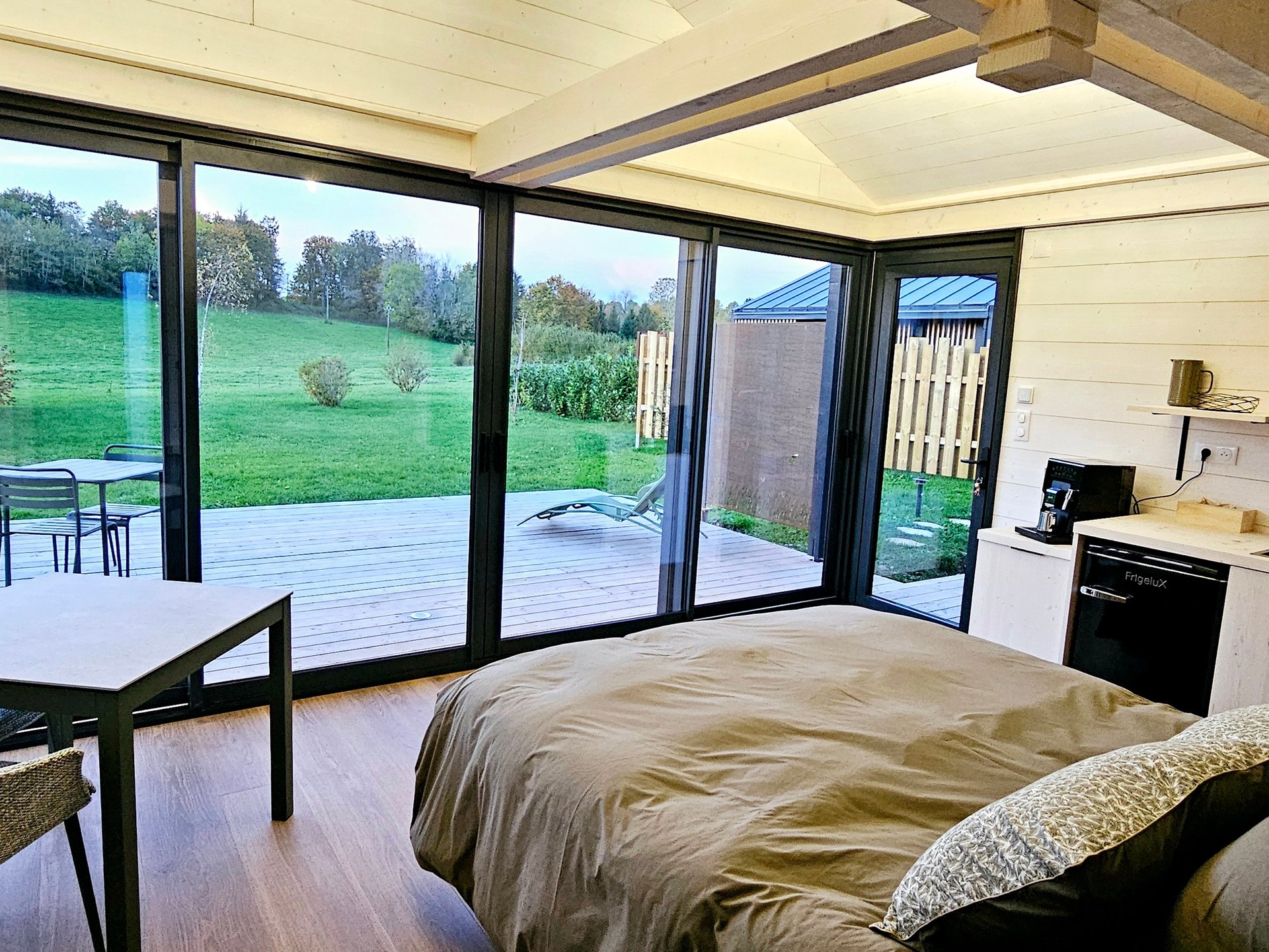Les Logettes De Caroline, Ecolodge 2 & Bain Nordique - Jura
