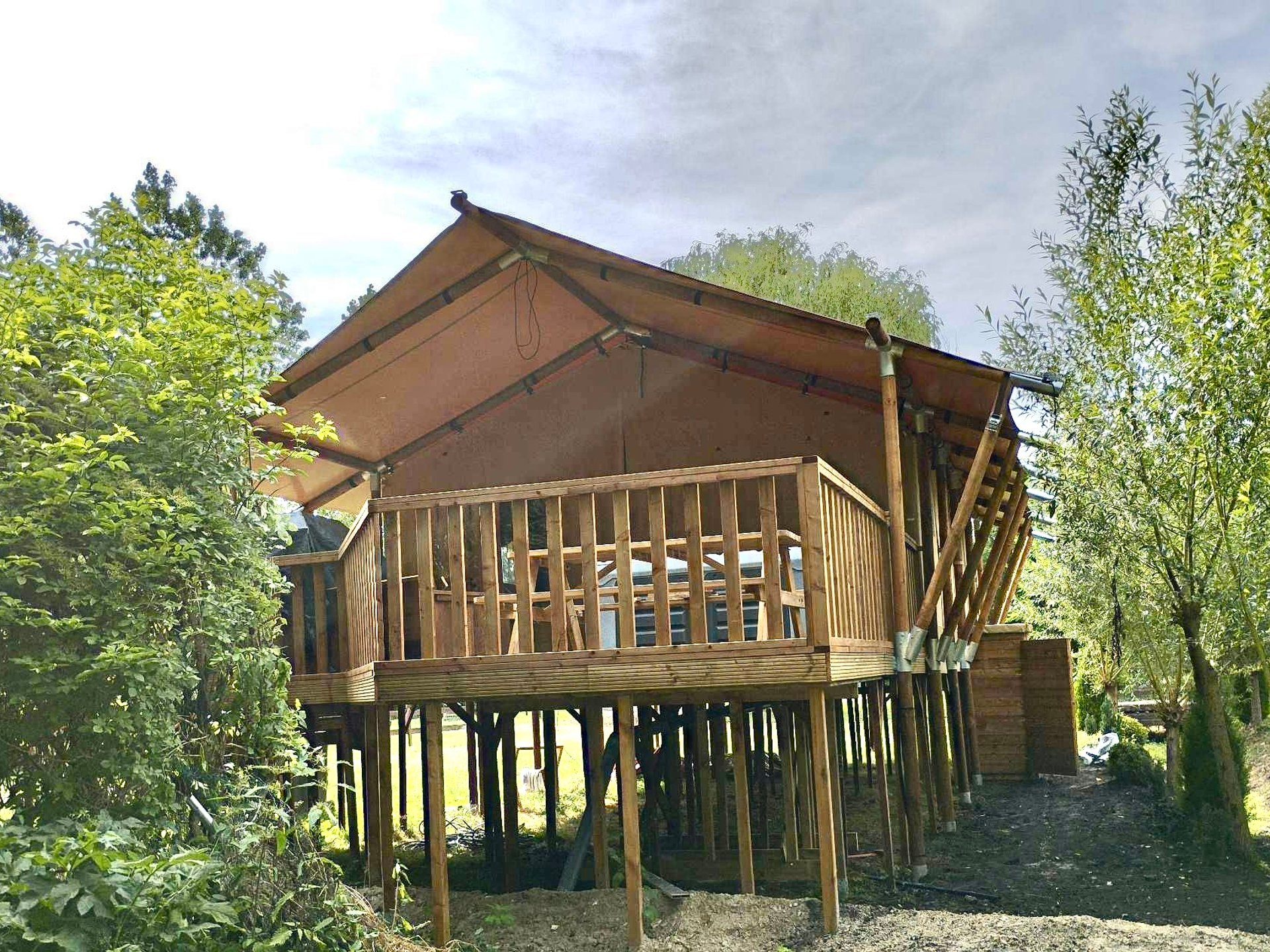 Tente Safari Xxl Sur Pilotis & Spa - Oise