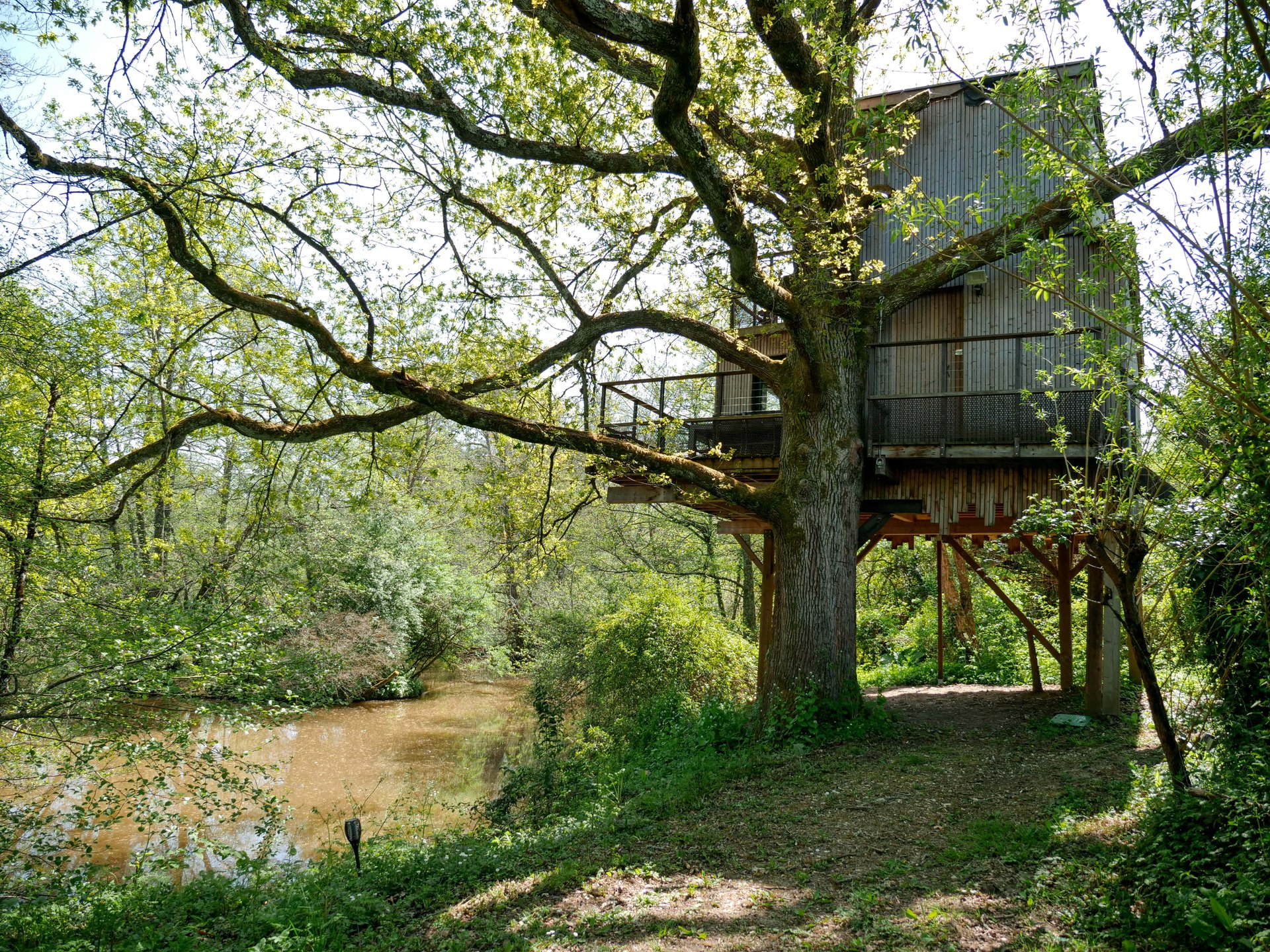 Notre Cabane Perchée & Son Lac Privé - Gironde